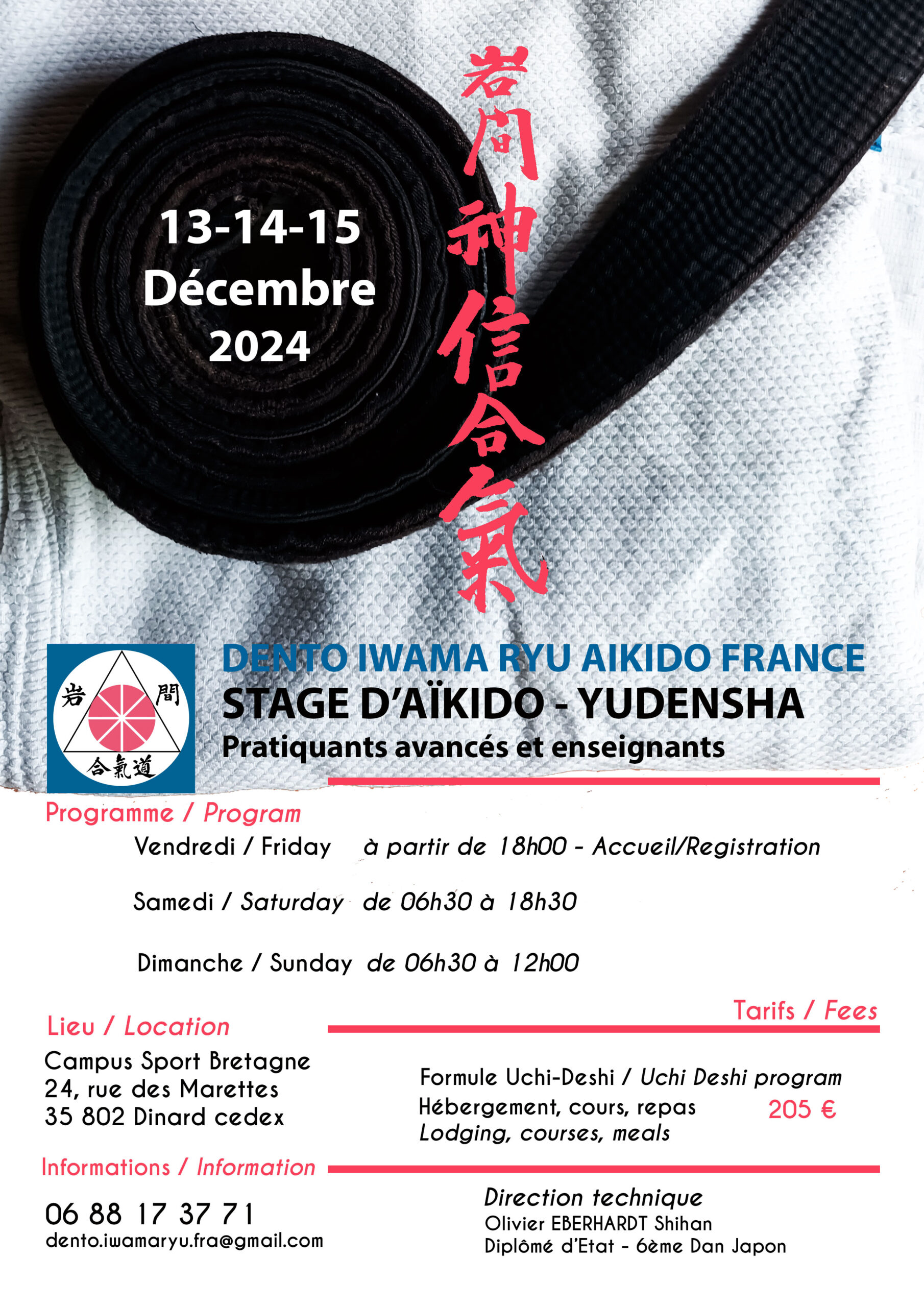 Stage National d'Aïkido - Yudansha et enseignants - Iwama Ryu